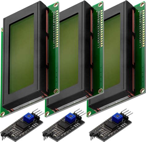 Azdelivery 3 X Hd44780 2004 Lcd Display Groene Bundel 4x20 Tekens Met I2c Interface Bol