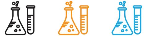 Laboratory Test Icon Logo Set Collection For Web App Ui 48079151 Vector