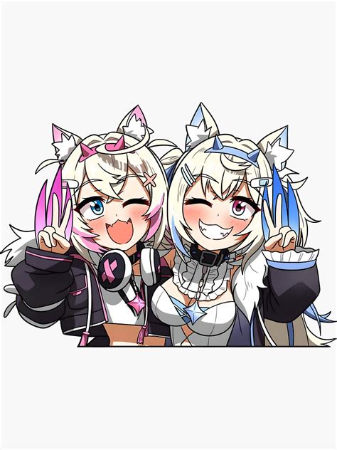 Fuwamoco V Holoadvent Sticker For Sale By Bigkusa Redbubble