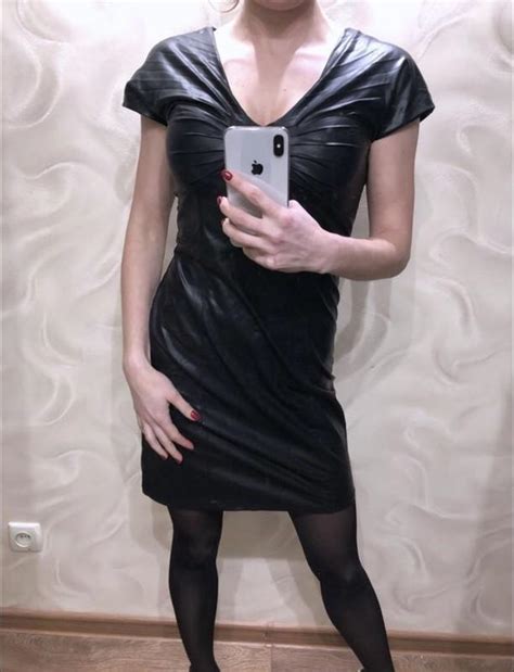 Шкіряне плаття — ціна 250 грн у каталозі Сукні міді Купити жіночі речі за доступною ціною на