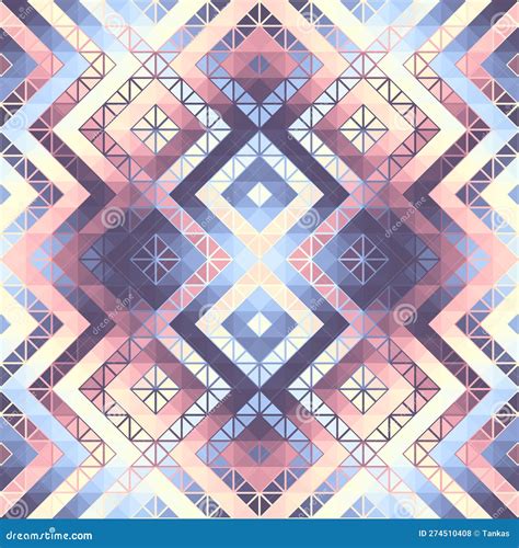 Geometric Abstract Triangles Pattern Seamless Vector Image Stock Illustration Illustration