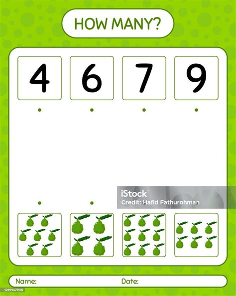 카피르 라임과 얼마나 많은 계산 게임 유치원 아이들을위한 워크 시트 어린이 활동 시트 인쇄 워크 시트n 0명에 대한 스톡 벡터 아트 및 기타 이미지 Istock