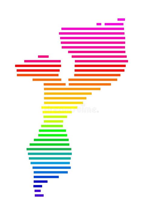 Abstract Map Of Mozambique Stock Vector Illustration Of Chart 320470056