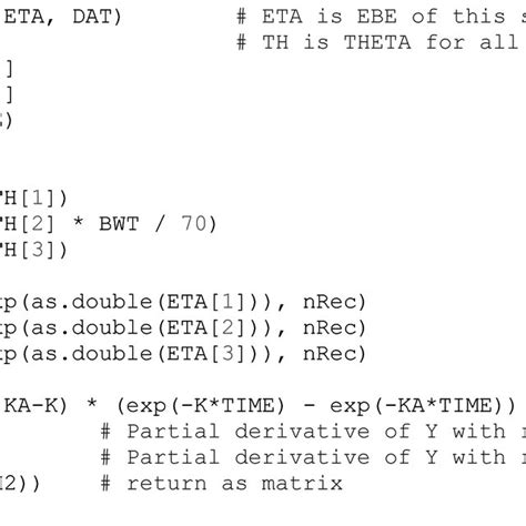 Nonmem Ⓡ Vi Control Stream To Obtain Standard Error Of Empirical Bayes Download Scientific