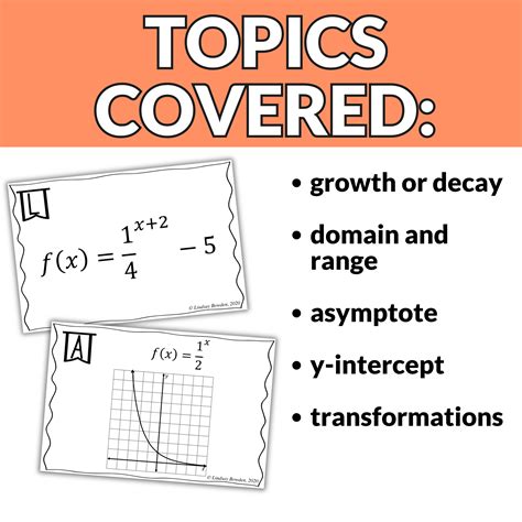 Exponential Functions Task Cards Lindsay Bowden