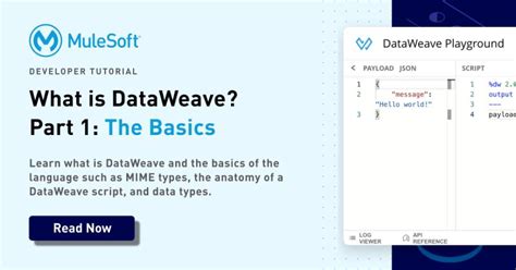 Learn About Dataweave With Joshua Erney Vincent Lowe Posted On The Topic Linkedin