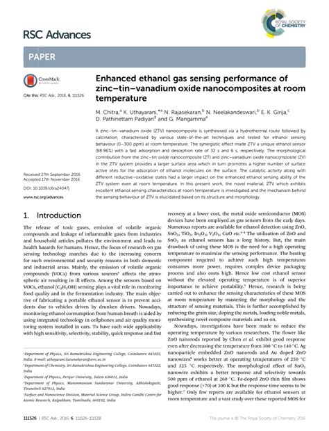 Pdf Synthesis And Characterization Of Zinc Tin Vanadium Oxide