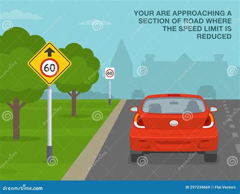 Australian Speed Limit Signs Vector Illustration CartoonDealer Com