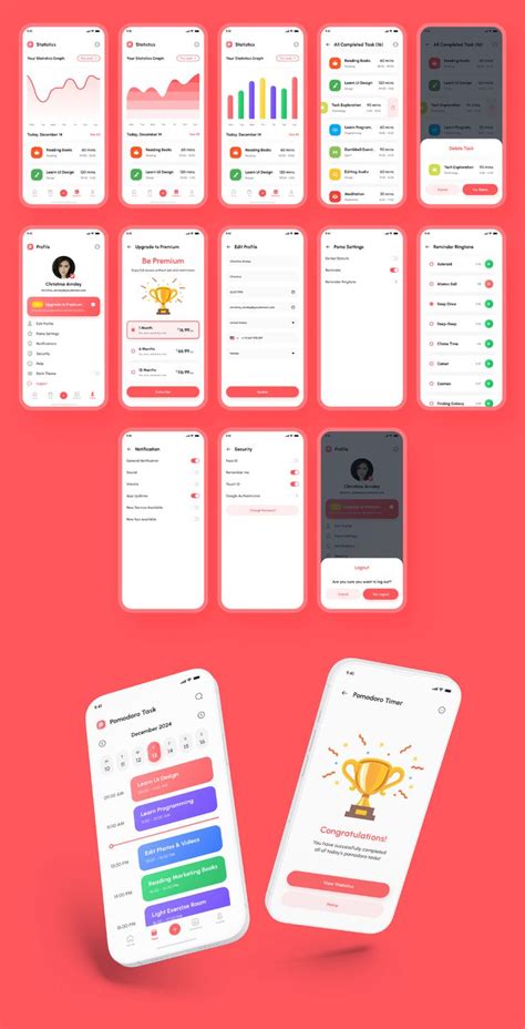 Pomo Pomodoro And Timer App Ui Kit Sobakhul Munir Siroj Pomodoro