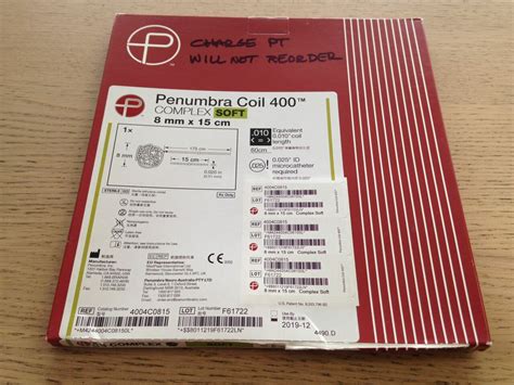 New Penumbra 4004c0815 Complex Soft Penumbra Coil 400 8mm X 15cm X