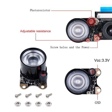 raspberry pi 4 night vision camera 5mp 1080p video grandado