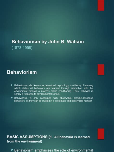 Behaviorism Pdf Classical Conditioning Behaviorism