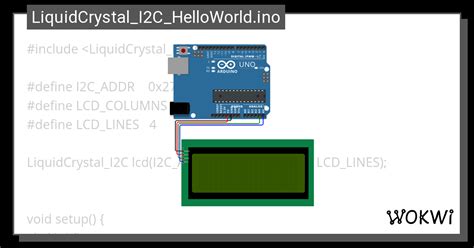 040lcd1602i2co Copy Wokwi Esp32 Stm32 Arduino Simulator