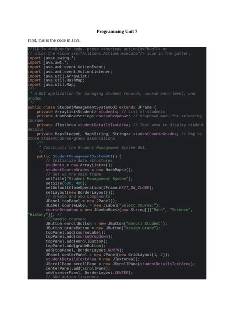 Cs1102 Unit 7 Programming Pdf Computing Platforms Object Oriented Programming