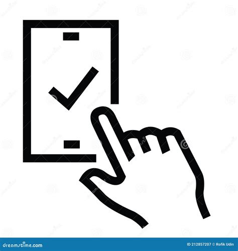 Flat Design Icon Hand Palm Detached Hand With Editable Index Finger Stock Vector