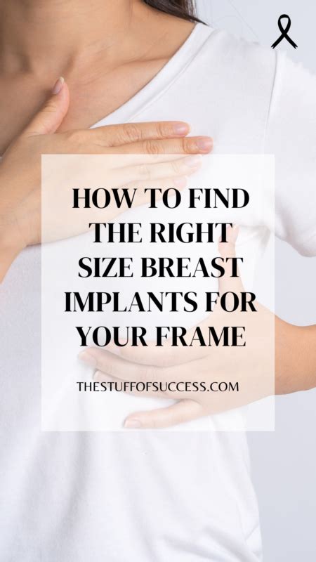 How To Find The Right Size Breast Implants For Your Frame ⋆ The Stuff