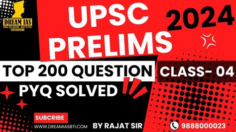 UPSC CSAT PYQ SOLVED CLASS 04 TOP 200 QUESTION BY RAJAT SIR YouTube