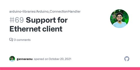 Support For Ethernet Client · Issue 69 · Arduino Librariesarduinoconnectionhandler · Github