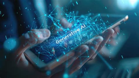 Interact With Ai Artificial Intelligence Brain Processor Generative Ai Llms Stock Image Image