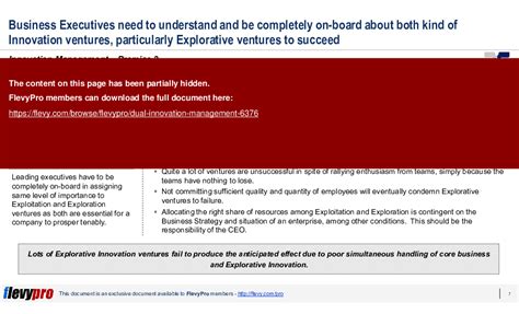 Dual Innovation Management Ppt Slide Deck