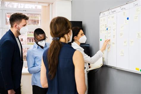 Premium Photo Agile Business Project Kanban Board