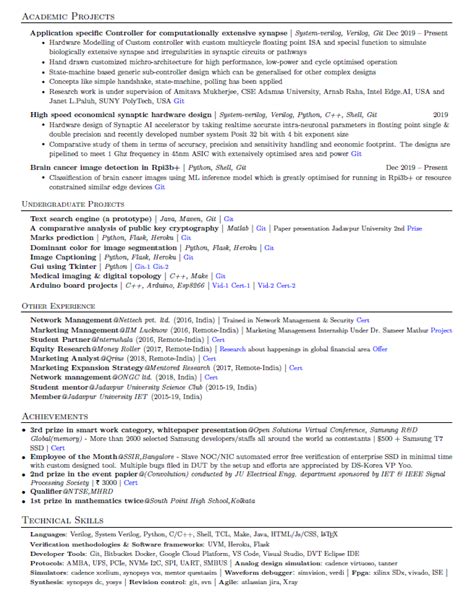 Github Soham Coder Latex Resume Simple Latex Template For Resume