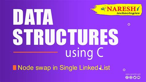 Node Swap In Single Linked List Data Structures Tutorial Youtube