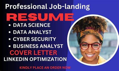 Write Data Science Data Analyst Cyber Security And Resume Writing By Graceresume Pro Fiverr
