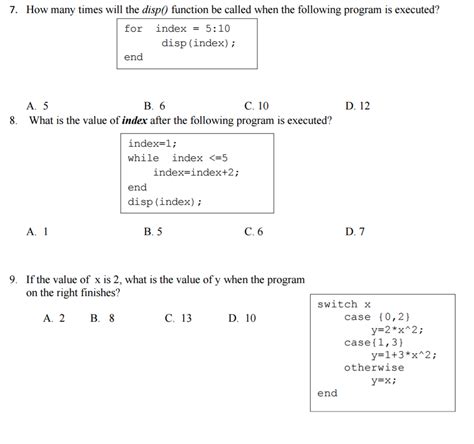 Solved How Many Times Will The Disp Function Be Called