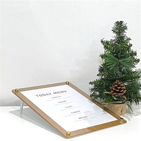 나무 우드 카페메뉴판 상장액자 사업자등록증액자