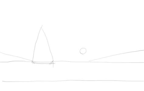 Как нарисовать закат карандашом поэтапно картинки и рисунки на рабочий стол