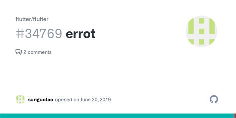 Errot Issue 34769 Flutter Flutter GitHub