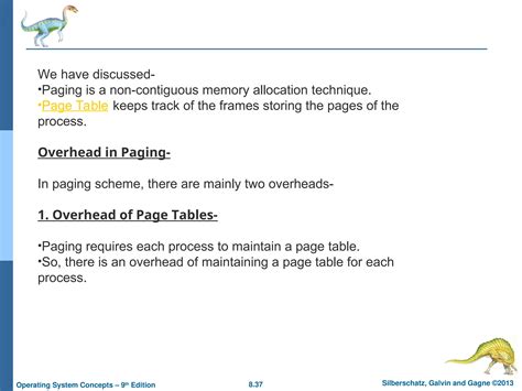 Ch8 Memory Management Operating Systemppt