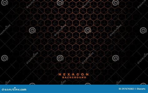 3d Style Glowing Hexagonal Pattern Background For Modern Backdrop Design Stock Vector