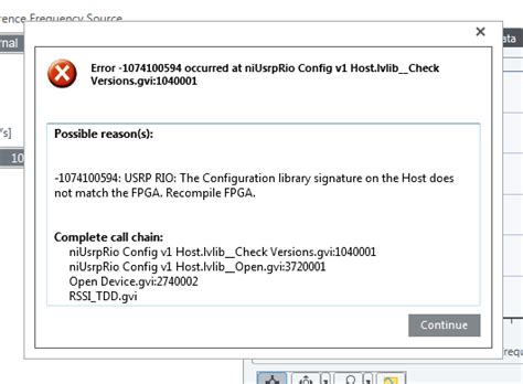 Solved Configuration Library Signature On Host Does Not Match Fpga Ni Community
