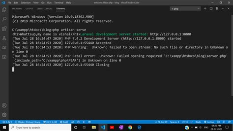 Laravel在localhost1270018000“”中显示错误 问答 腾讯云开发者社区 腾讯云