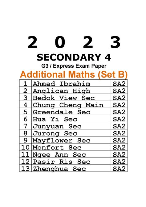 2023 secondary 4 g3 express additional mathematics amath prelim exam paper set b soft copy
