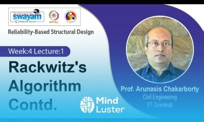 Learn Lec 11 Rackwitz S Algorithm Contd Mind Luster