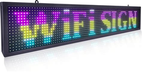 P10 Led Scrolling Sign 40 X 8 Indoor Wifi Led Signs India Ubuy