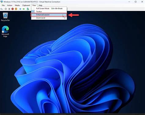 how to enable disable enhanced session mode in hyper v