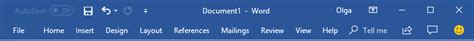 Collapse The Ribbon To Get More Space On Screen Microsoft Word 2016