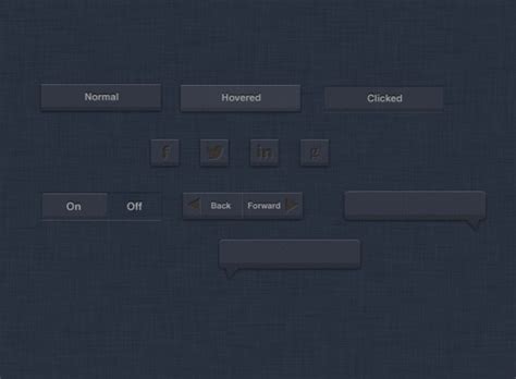 Free PSD Button Buttons Comment Bubbles Fabric Icons Social Network Ui Ui Kit