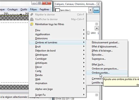 Tutoriel Cadre Sur Une Image Avec GIMP Cadre Effet Ombre Gimp Bordure