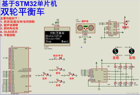 【proteus仿真】【stm32单片机】双轮平衡车设计 stm32平衡车仿真 csdn博客