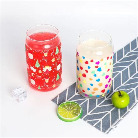 Printed Color Can Shape Glass Glass Cup Manufacturer Custom Glass Cup Manufacturers