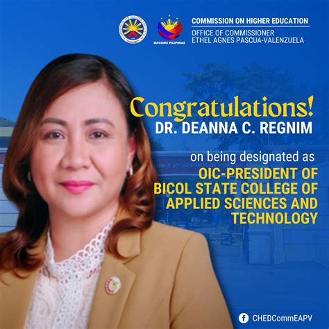 Congratulations Commissioner Ethel Agnes P Valenzuela