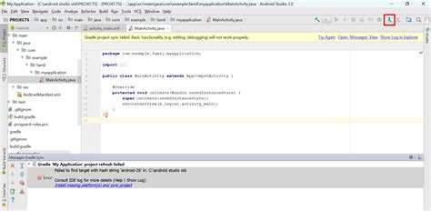 cara mengatasi error failed to find target with hash string android xx