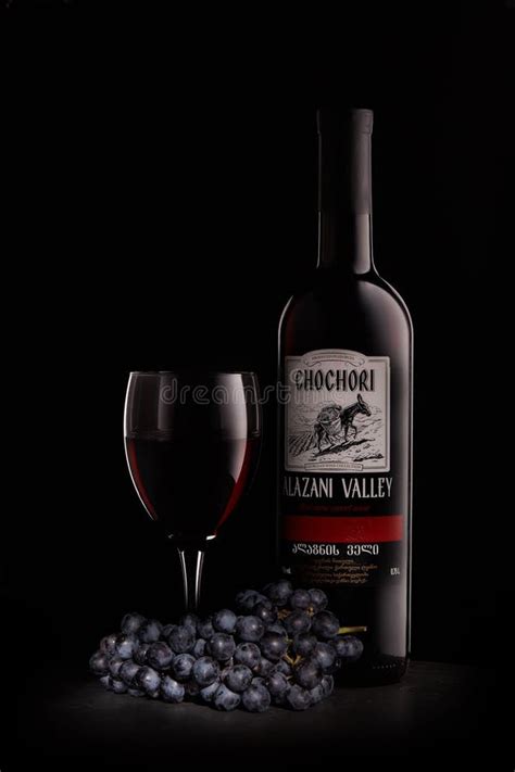 St.Petersburg, Russia - May 2018 - Bottle of Wine Chochori Alazani ...
