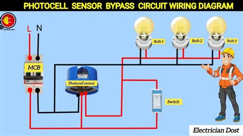 Photocell Sensor Bypass Circuit Wiring Diagram Youtube