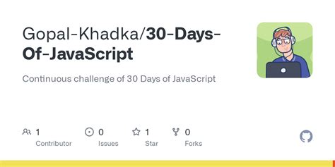 Github Gopal Khadka Days Of Javascript Continuous Challenge Of Days Of Javascript